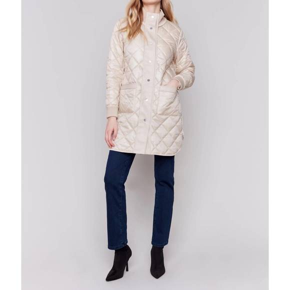 CHARLIE B | Jackets & Coats | New Charlie B Iridescent Long Reversible ...